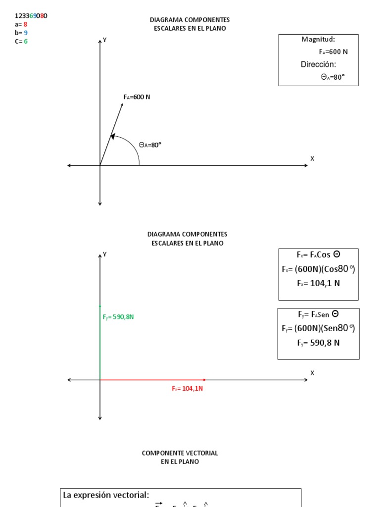 Escalares y Vectores | PDF | Escalar (Matemáticas) | Vector Euclidiano