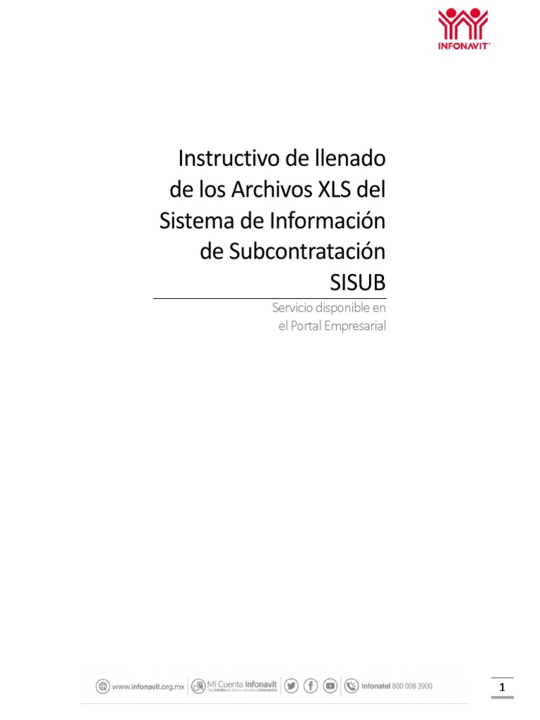 Instructivo Llenado SISUB | PDF