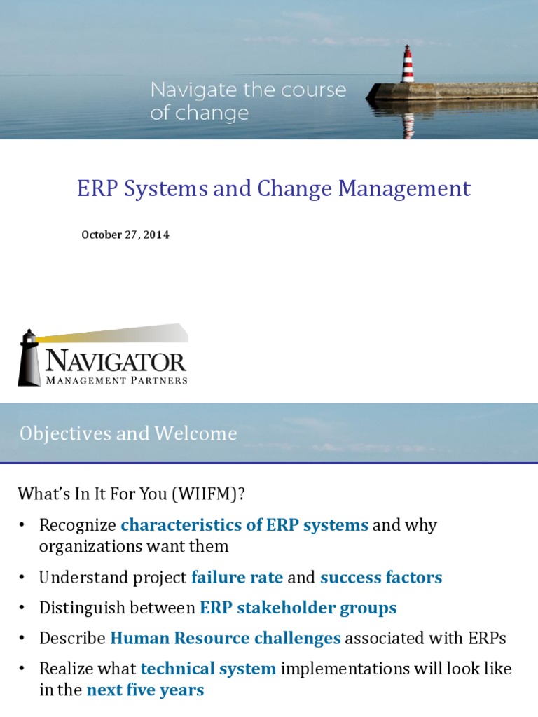 Erp and Change Management | PDF | Enterprise Resource Planning | Change ...
