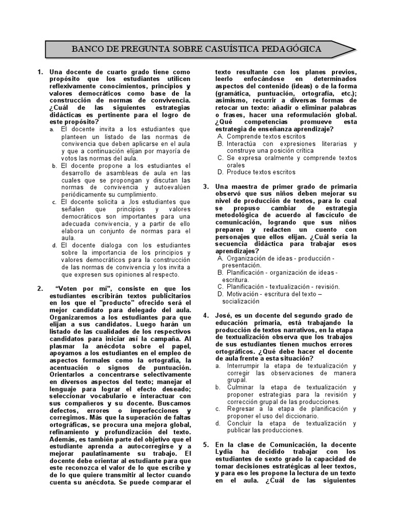 Casuistica Incial 03 | PDF | Aprendizaje | Maestros