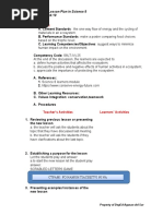 Lesson Plan - Oxygen-Carbon Cycle | PDF | Photosynthesis | Oxygen