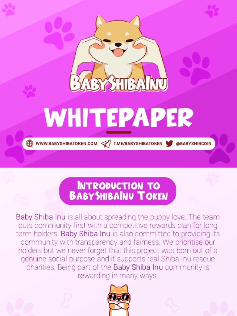 WHI TE Pape R: Www. Babyshi Batoken. COM @babyshi Bcoi N T. Me/Babyshi ...