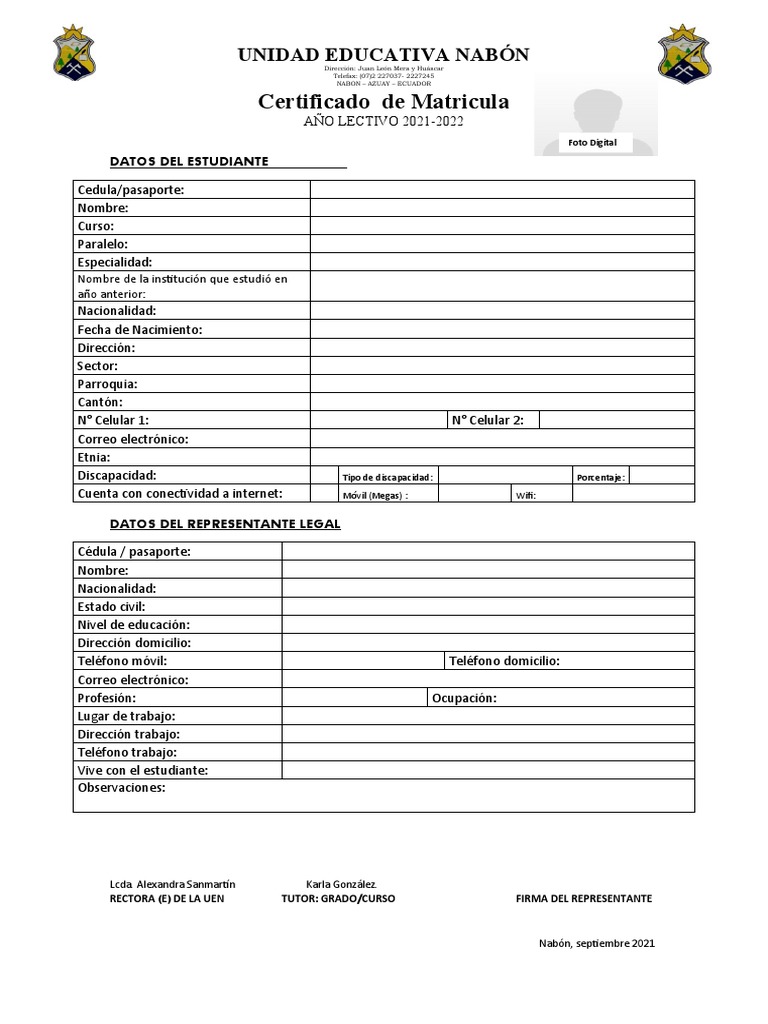 Certificado de Matricula | PDF | Telecomunicaciones | Tecnología móvil