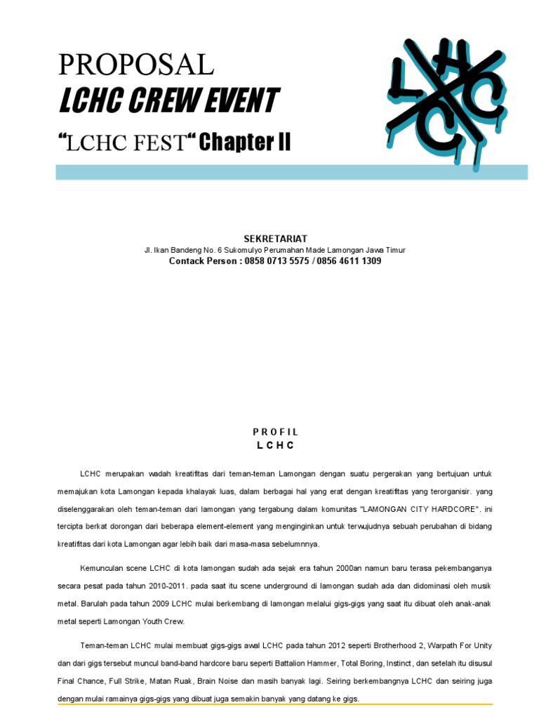 PROPOSAL LCHC New | PDF