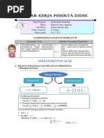 LKPD Bilangan Berpangkat Peer Teaching 1 | PDF