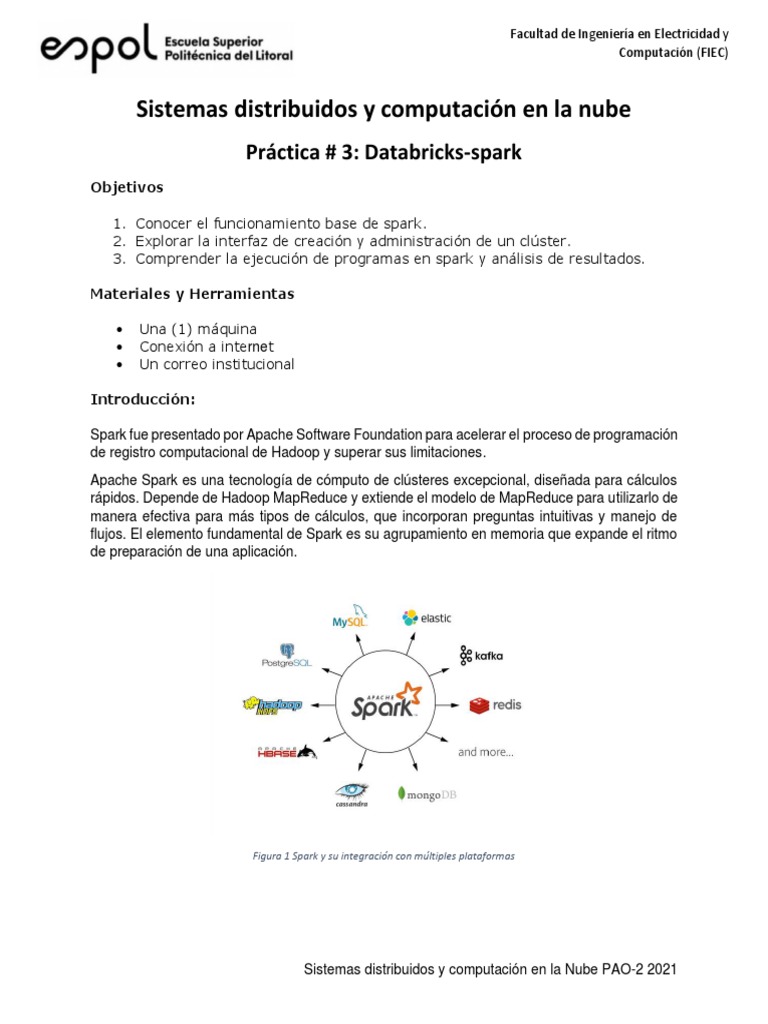 Guia Laboratorio 3 Databriks-Spark | PDF | Grupo de computadoras ...