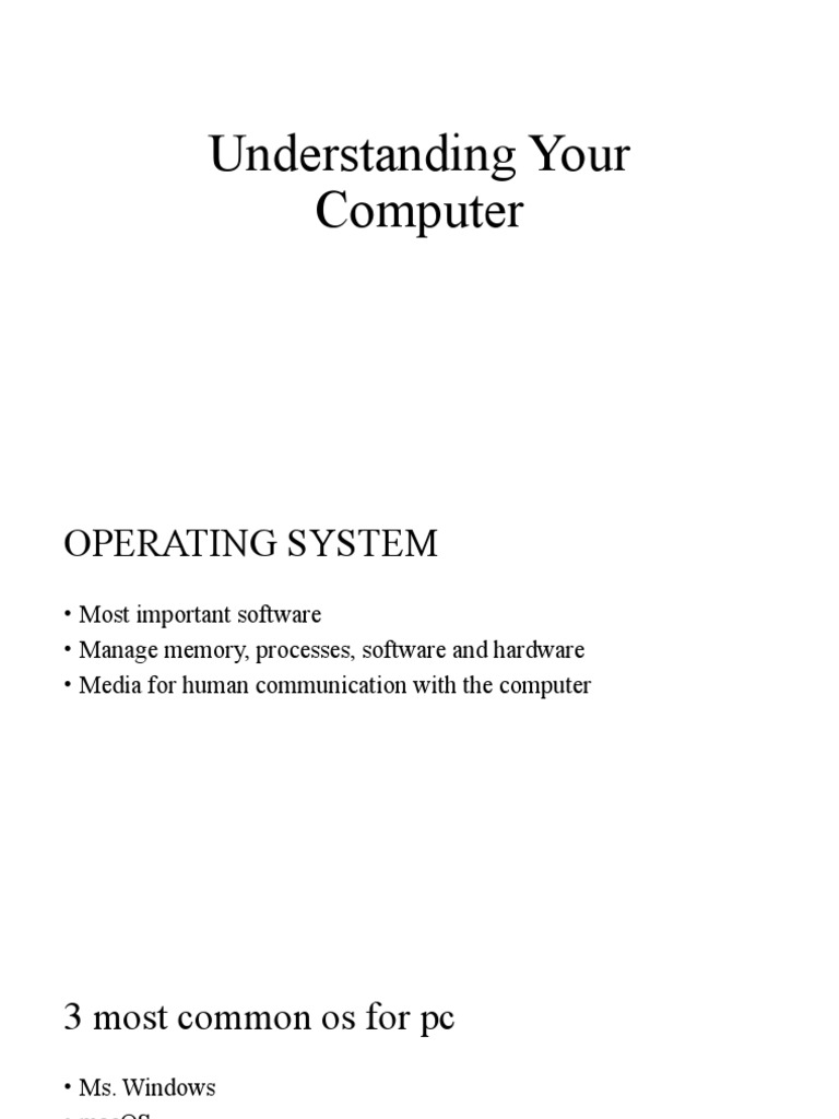 Understanding Your Computer | PDF
