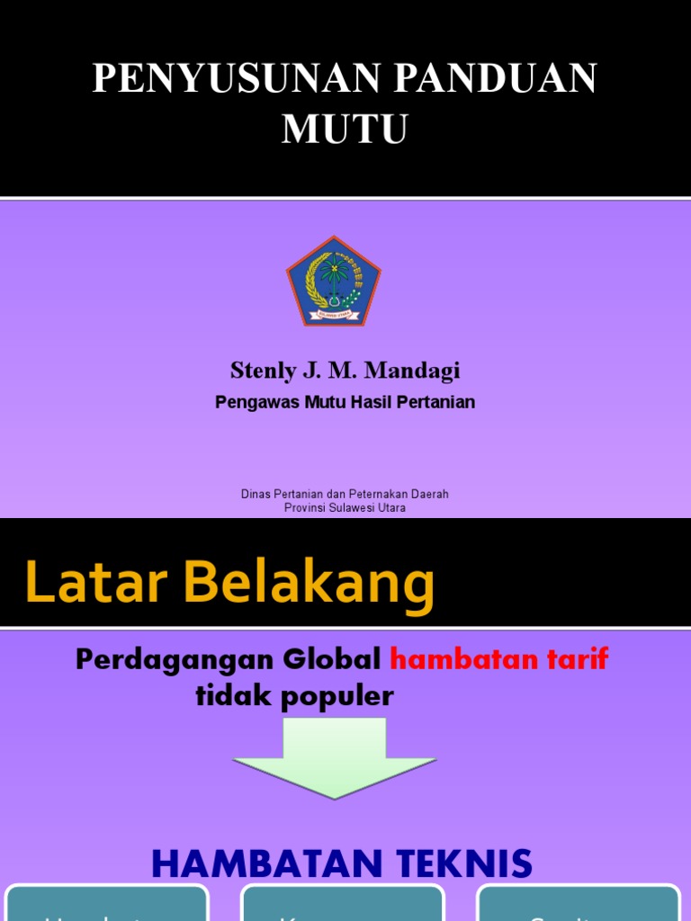 Penyusunan Panduan Mutu - HORTI | PDF