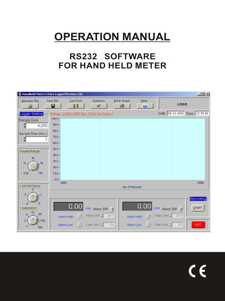 Operation Manual: Rs232 Software For Hand Held Meter | PDF | Microsoft ...