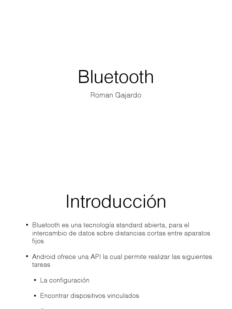 Android Bluetooth | PDF