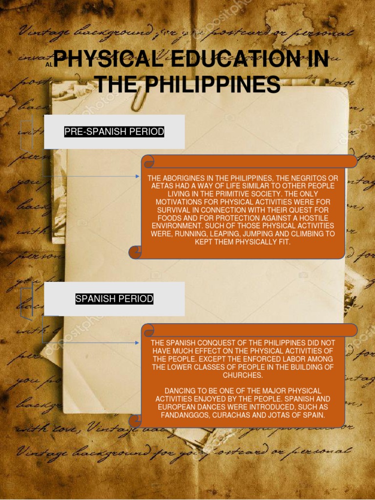 The Evolution of Physical Education in the Philippines from Pre-Spanish ...