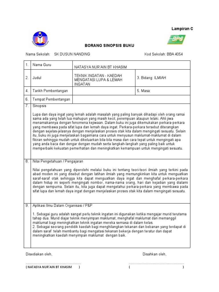Sinopsis Buku SPLKPM 5 | PDF