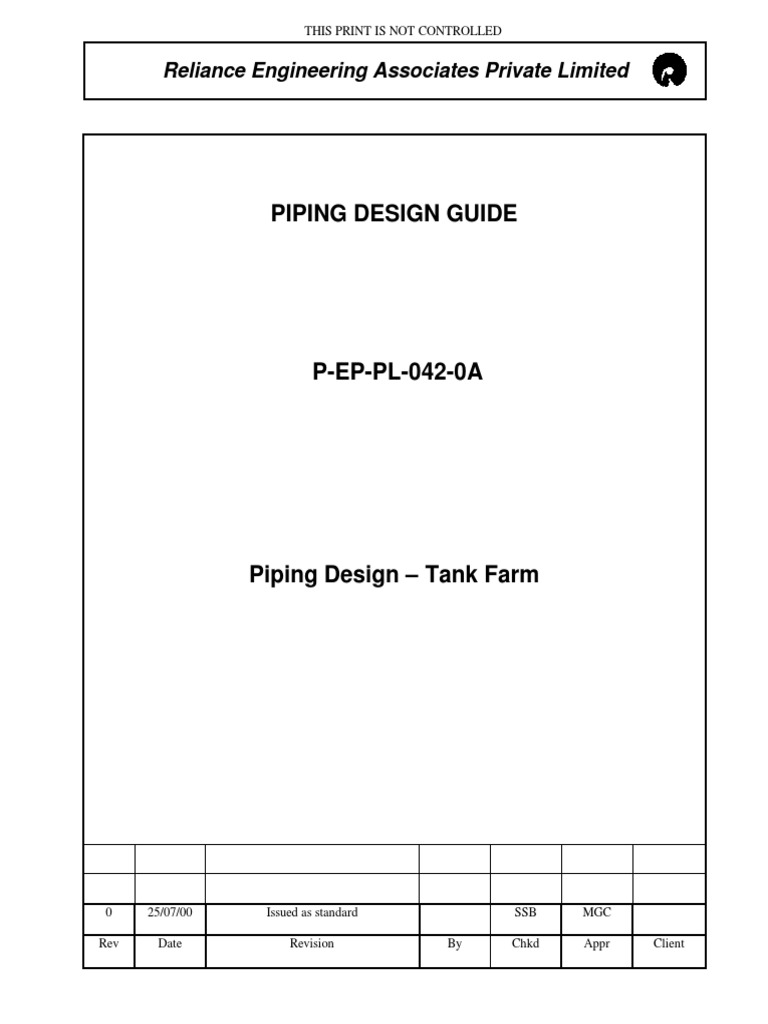 Tank Farm Piping | PDF | Pump | Civil Engineering