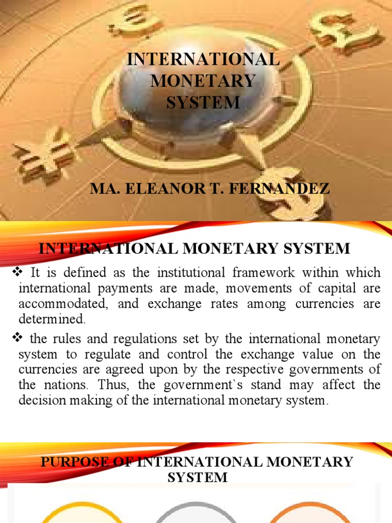 Overview of the International Monetary System | PDF | Finance & Money Management | Politics