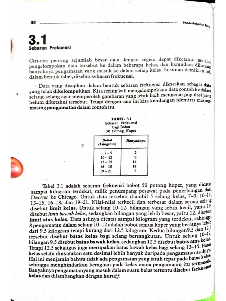Sebaran Frekuensi | PDF