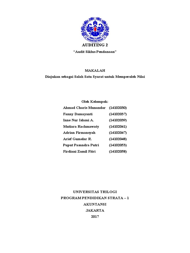 Makalah Siklus Pendanaan | PDF