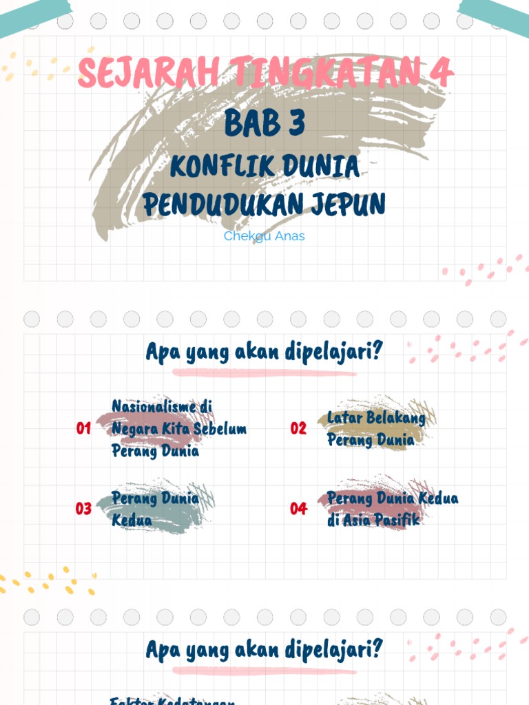 Sejarah F4 Bab 3 | PDF