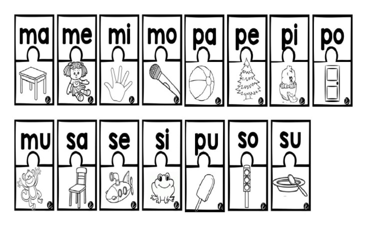 Domino Silabico M, P, S | PDF