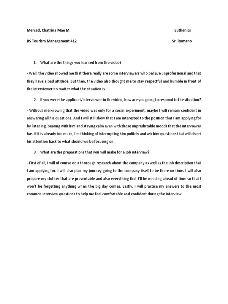 Job Interview Preparation Insights | PDF
