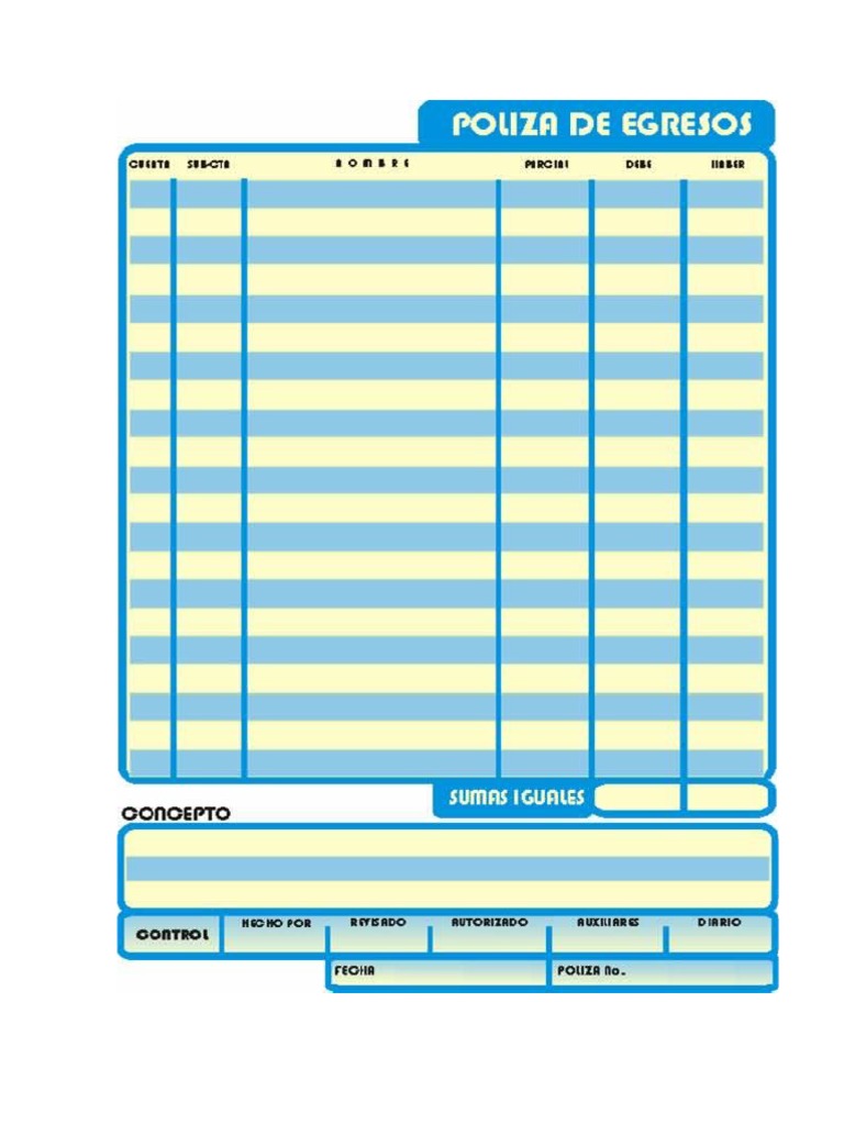 Poliza Egresos | PDF