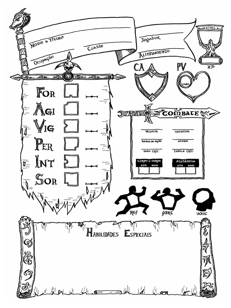 DCC RPG - Ficha de Personagem | PDF