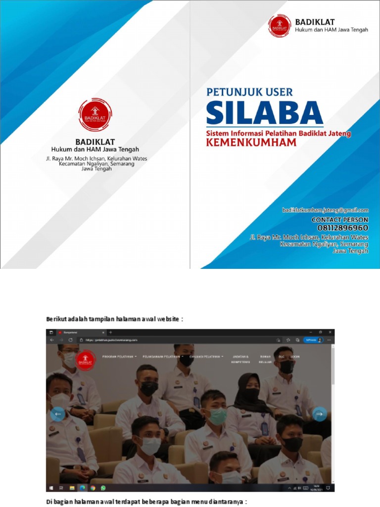 Manual Book Silaba User + Cover | PDF