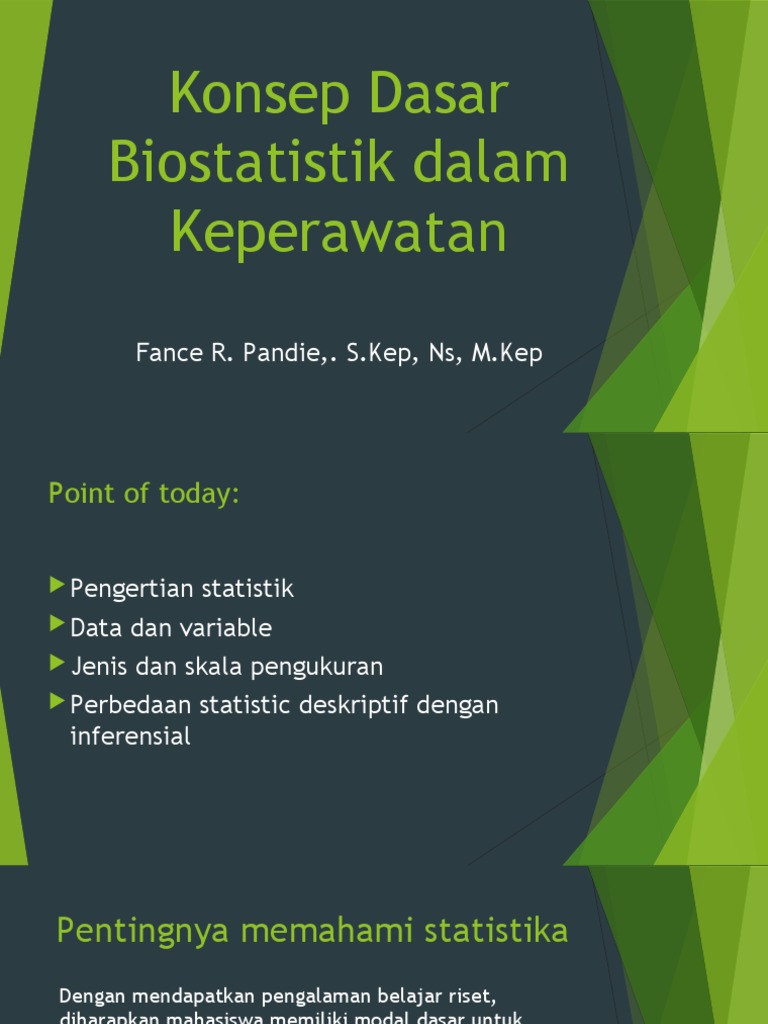 Biostatistik untuk Keperawatan Dasar | PDF