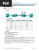 Practical Subnetting Solutions | PDF | Ip Address | Communications Protocols