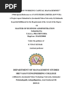 BBA Final Year 6th Sem Project Report. | PDF | Working Capital | Banks