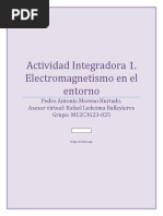 Actividad Integradora 1 - Electromagnetismo en El Entorno | PDF | Electrón | Mecánica cuántica