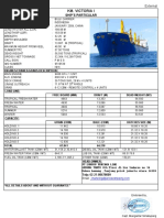 Ship Particulars | PDF | Tonnage | Ships
