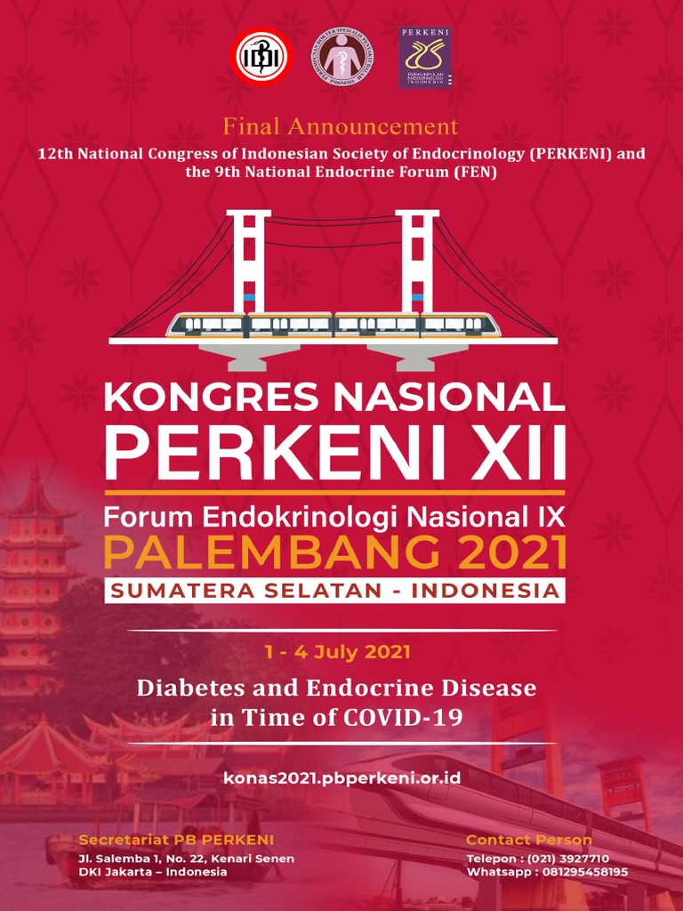Final Announcement KONAS PERKENI 2021 | PDF | Prediabetes | Endocrinology