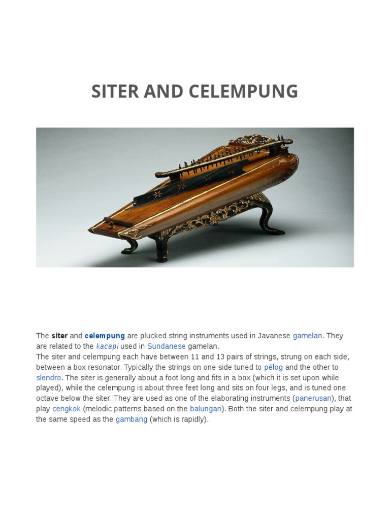 Mga Instrumento Sa South East Asia | PDF | Musical Instruments | Music ...