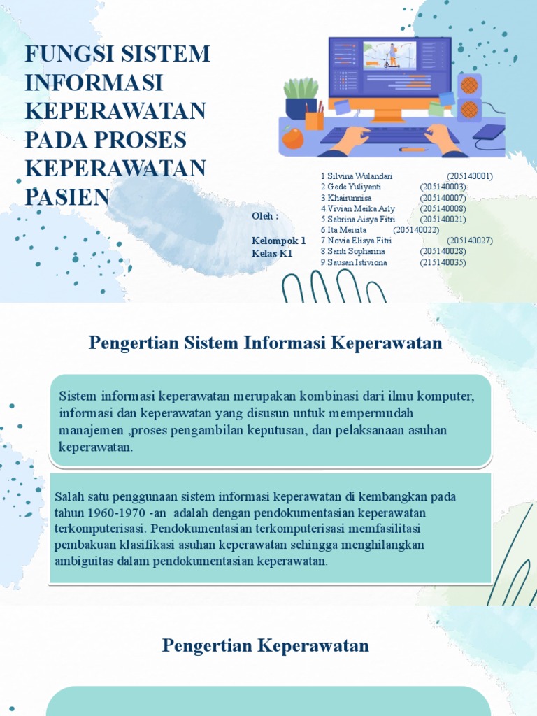 Kel. 1 K1 Fungsi SIK Dalam Proses Keperawatan | PDF