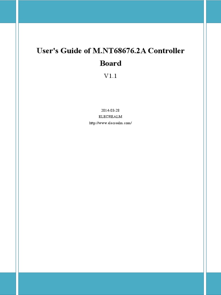User S Guide of M.nt68676.2A Controller Board V1.1 | PDF | Computer ...