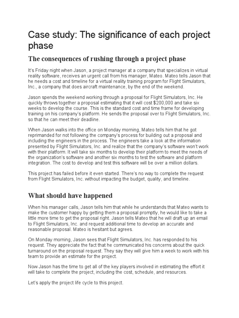 Case Study | PDF | Project Management | Product Lifecycle