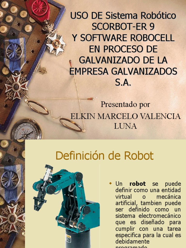 USO DE Sistema Robótico SCORBOT-ER Completo | PDF | Robótica | Robot