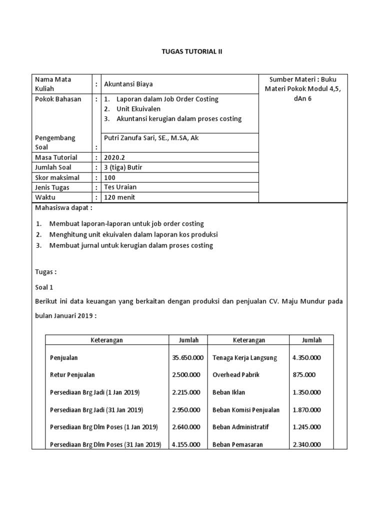 Tugas Tutorial 2 | PDF