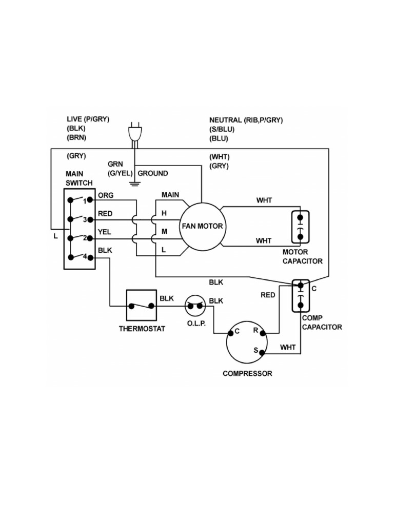 Fan Motor Diagram | PDF