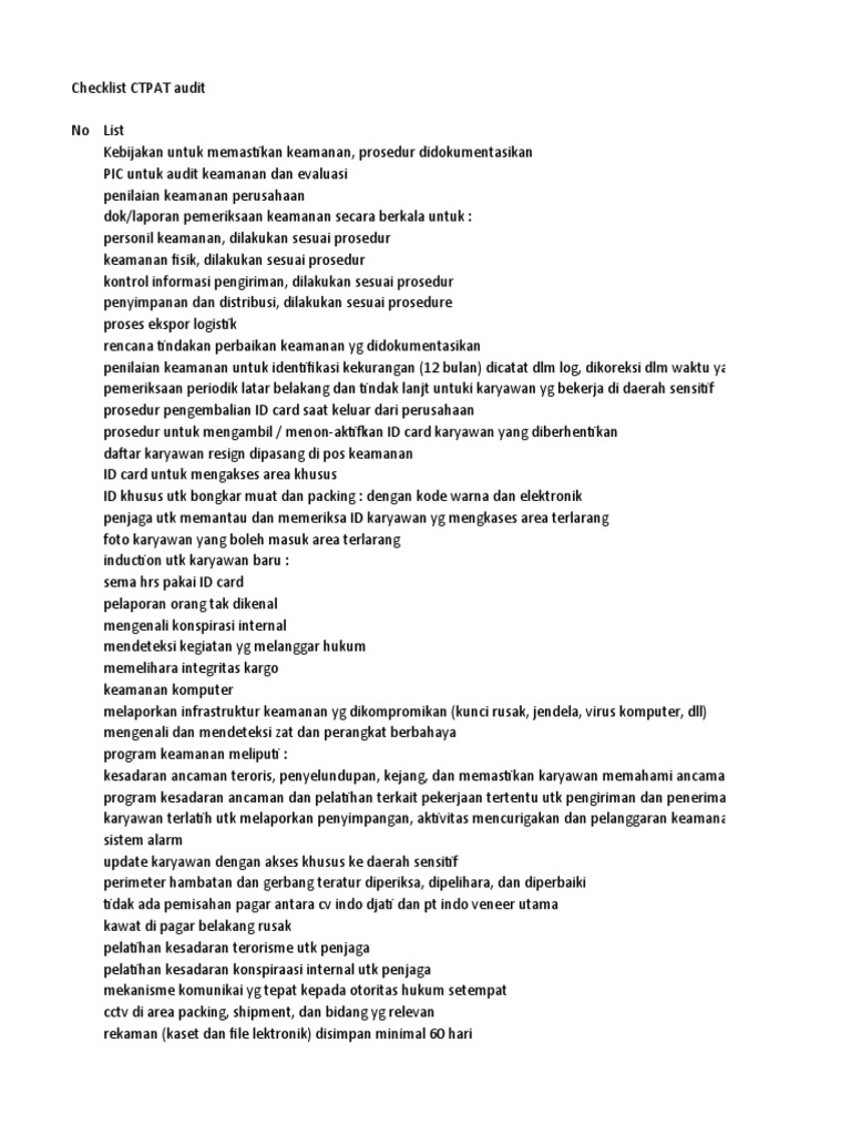 Cap Ctpat Yg Belum | PDF | Komputer | Teknologi & Rekayasa