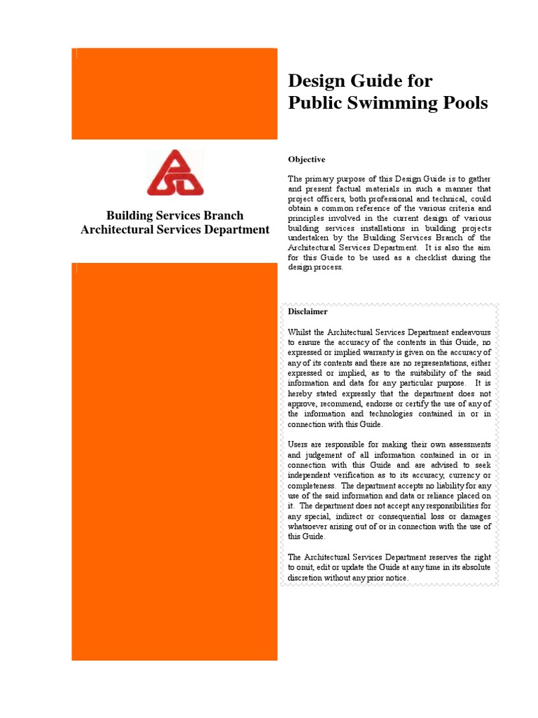 Swimming Pool Design Guide 200906 | PDF | Ozone | Swimming Pool