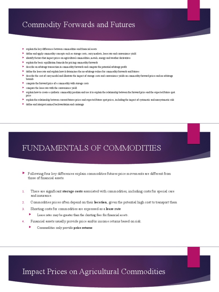 Understanding Commodity Forward Prices | PDF | Futures Contract | Spot ...