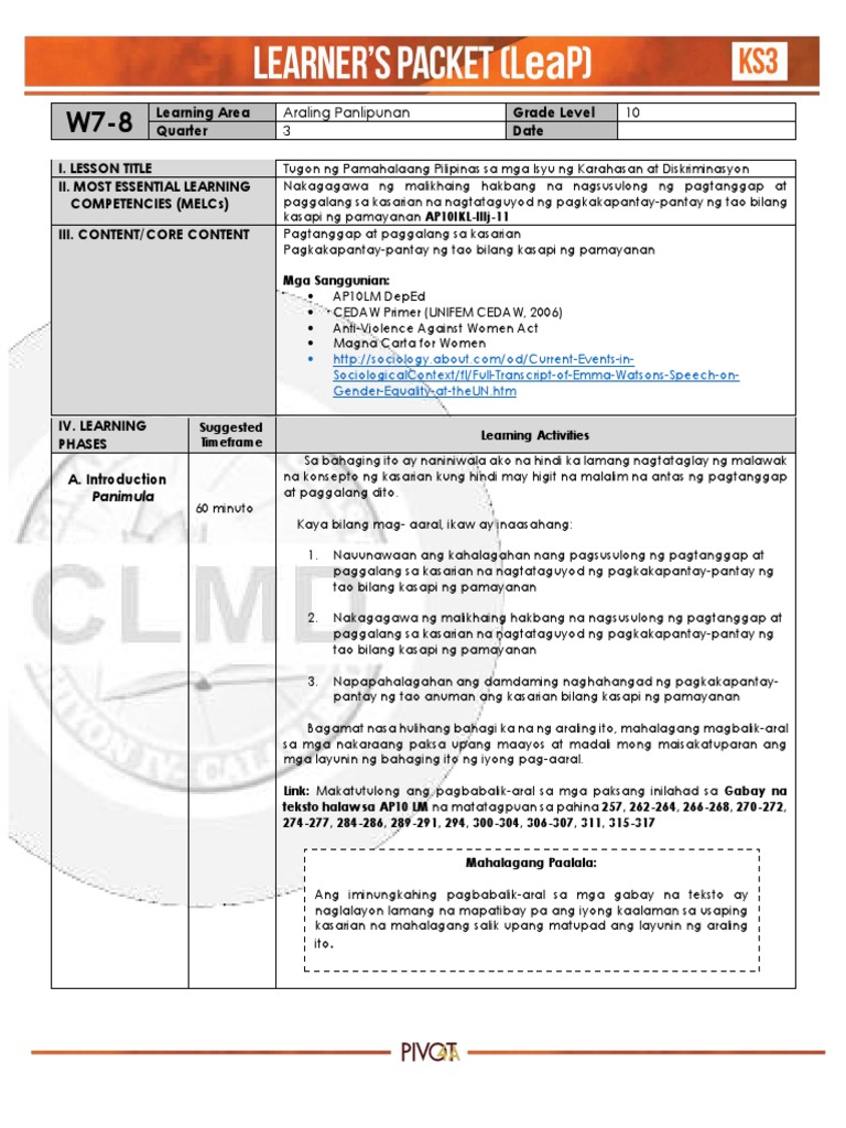 LeaP AP G10 Weeks 7 8 Q3 Revised | PDF