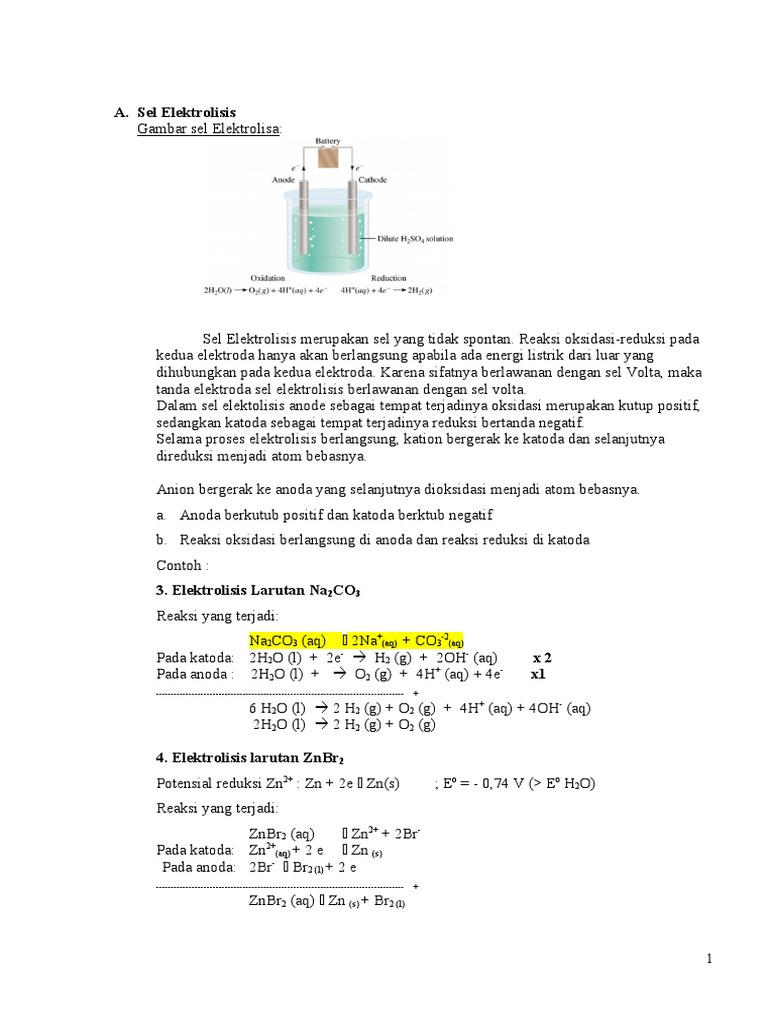 Sel Elektrolisis LKS 2 | PDF