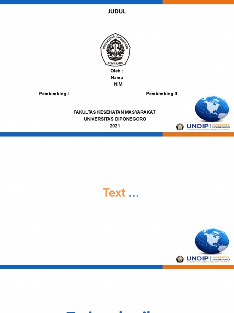 Template PPT Undip | PDF