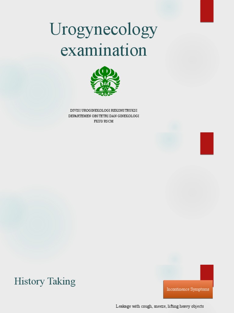 Urogynecology Exam Guide | PDF | Surgical Specialties | Medical Specialties