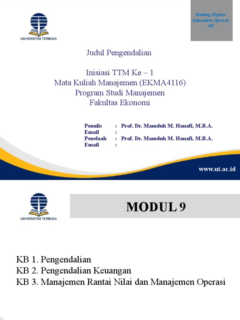 Manajemen Modul 9 (Kelompok 8) | PDF