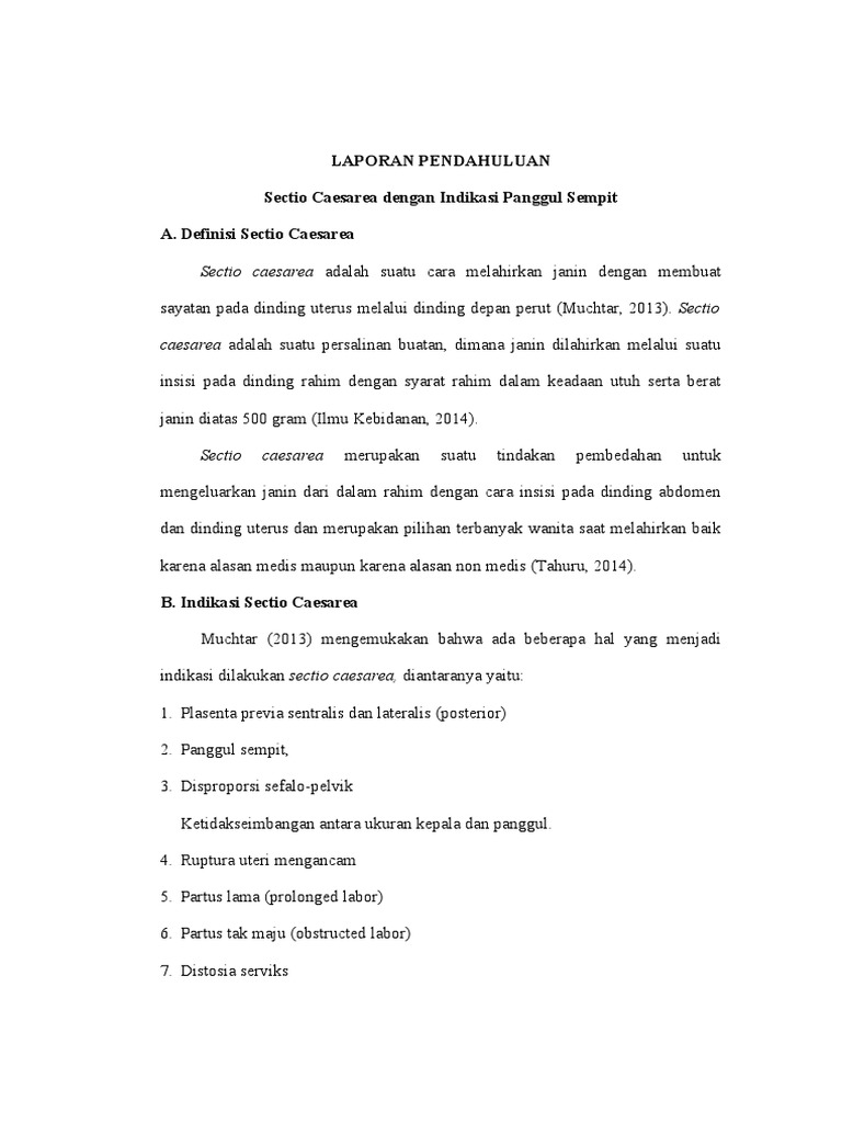 Indikasi Panggul Sempit pada Persalinan | PDF | Kesehatan Holistik ...