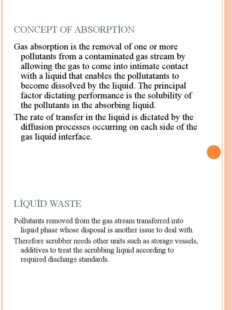 Absorption Theory | PDF | Concentration | Gases