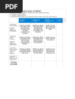 Rubrics For Preparing Appetizer | PDF